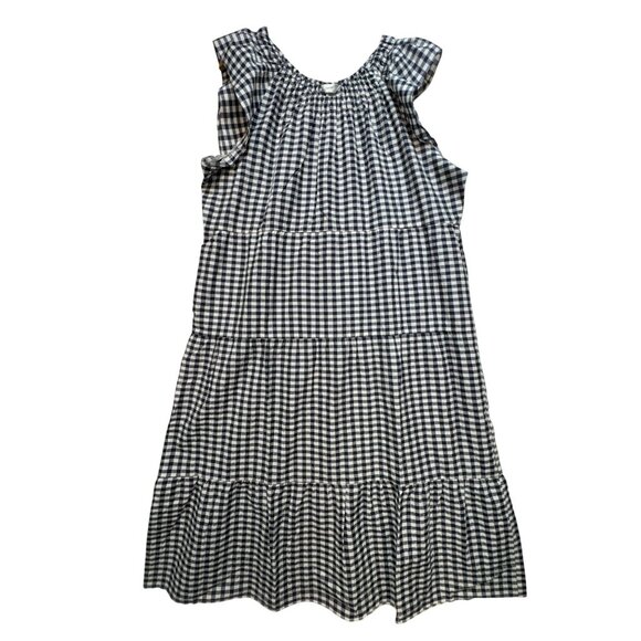 CJ Banks | Dresses | Cj Banks Womens Gingham Sleeveless Midi Tiered ...